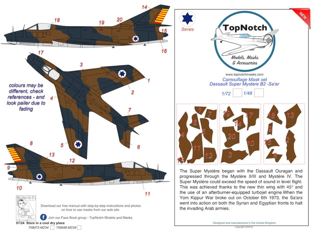Dassault Super Mystére - TopNotch Masks